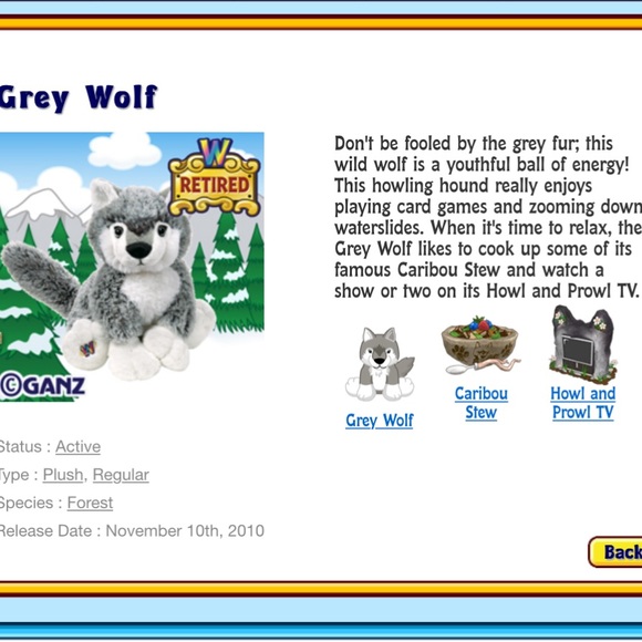 GANZ | Toys | New Webkinz Grey Wolf Rare Hm358 Sealed With Code Retired | Poshmark